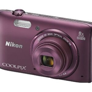 Nikon COOLPIX S5300 16 MP Wi-Fi CMOS Digital Camera with 8x Zoom NIKKOR Lens and 1080p HD Video (Plum) (Discontinued by Manufacturer)