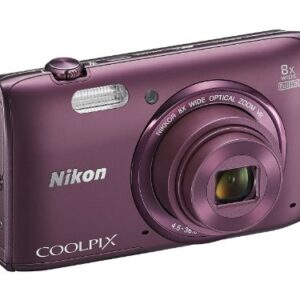 Nikon COOLPIX S5300 16 MP Wi-Fi CMOS Digital Camera with 8x Zoom NIKKOR Lens and 1080p HD Video (Plum) (Discontinued by Manufacturer)