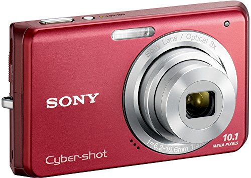 Sony Cybershot DSC-W180 10.1MP Digital Camera with 3x SteadyShot Stabilized Zoom and 2.7-inch LCD (Red)