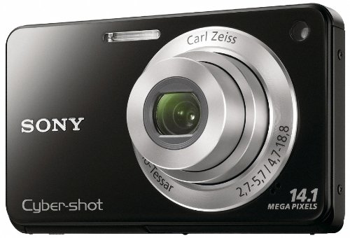 Sony Cyber-Shot DSC-W560 14.1 MP Digital Still Camera with Carl Zeiss Vario-Tessar 4x Wide-Angle Optical Zoom Lens and 3.0-inch LCD (Black)