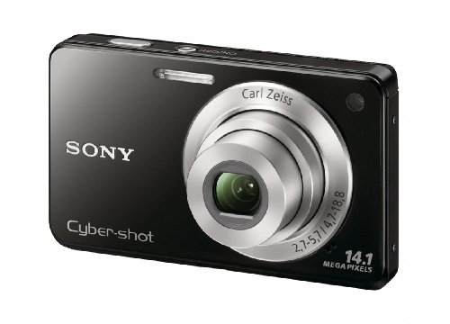 Sony Cyber-Shot DSC-W560 14.1 MP Digital Still Camera with Carl Zeiss Vario-Tessar 4x Wide-Angle Optical Zoom Lens and 3.0-inch LCD (Black)