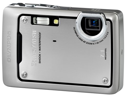 Olympus Stylus 770SW 7.1MP Digital Camera with 3x Optical Zoom (Silver)