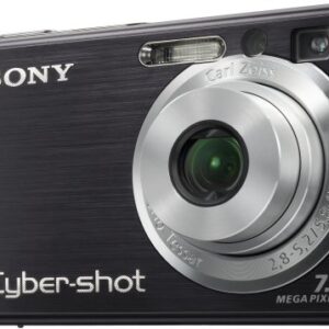 Sony Cybershot DSCW80 7.2MP Digital Camera with 3x Optical Zoom and Super Steady Shot (Black)