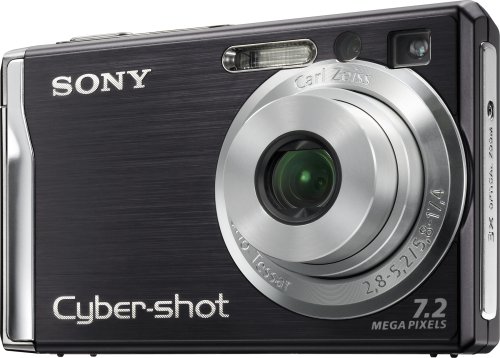 Sony Cybershot DSCW80 7.2MP Digital Camera with 3x Optical Zoom and Super Steady Shot (Black)