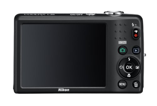 Nikon COOLPIX L26 16.1 MP Digital Camera with 5x Zoom NIKKOR Glass Lens and 3-inch LCD (Black)