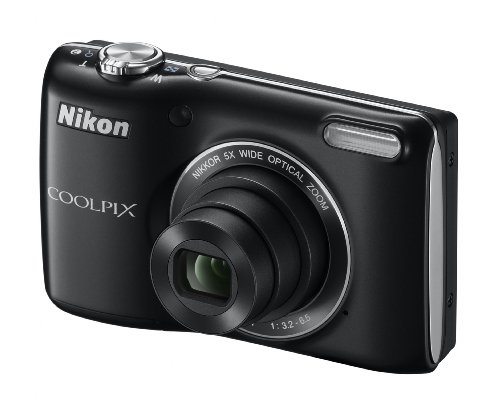 Nikon COOLPIX L26 16.1 MP Digital Camera with 5x Zoom NIKKOR Glass Lens and 3-inch LCD (Black)