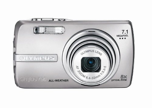 Olympus Stylus 750 7.1MP Digital Camera with Digital Image Stabilized 5x Optical Zoom and CCD Shift Stabilization (Silver)