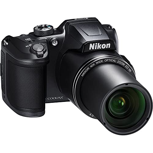 Nikon COOLPIX B500 Digital Camera (Black) (26506) + 32GB Card + Case + Card Reader + Flex Tripod + HDMI Cable + Memory Wallet + Cap Keeper + Cleaning Kit (Renewed)