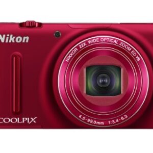 Nikon COOLPIX S9500 Wi-Fi Digital Camera with 22x Zoom and GPS (Red) (OLD MODEL)