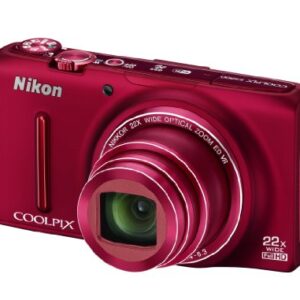 Nikon COOLPIX S9500 Wi-Fi Digital Camera with 22x Zoom and GPS (Red) (OLD MODEL)