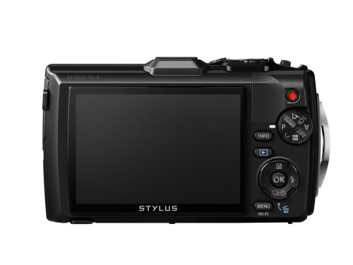 Olympus TG-3 Waterproof 16 MP Digital Camera (Black) (Discontinued by Manufacturer)