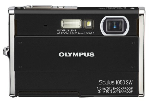 Olympus Stylus 1050SW 10.1MP Digital Camera with 3x Optical Zoom (Black)