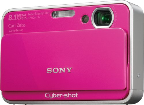 Sony Cybershot DSC-T2 8MP Digital Camera with 3x Optical Zoom (Pink)