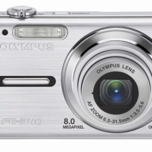 Olympus FE-340 8MP Digital Camera with 5x Optical Zoom (Silver)