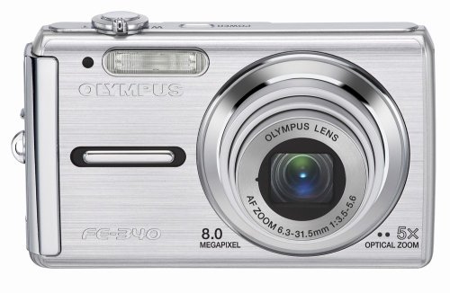 Olympus FE-340 8MP Digital Camera with 5x Optical Zoom (Silver)