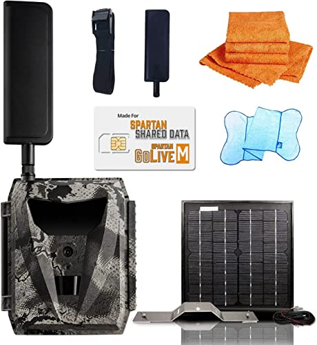 Spartan GoLive Solar Kit Bundle Deal with Mr.Towels Edgeless Microfiber Towel (GoLive Flexible Shared Data GL-MLTEb)