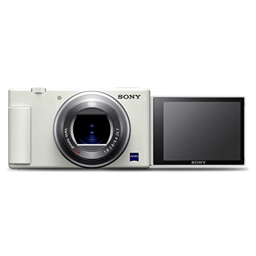 Sony ZV-1 Camera for Content Creators and Vloggers, White, Compact (DCZV1/W) (Renewed)