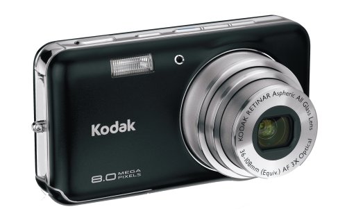 Kodak Easyshare V803 8 MP Digital Camera with 3xOptical Zoom (Midnight Black)