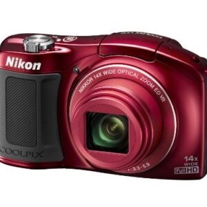 Nikon COOLPIX L620 18.1 MP CMOS Digital Camera with 14x Zoom Lens and Full 1080p HD Video (Red) (Discontinued by Manufacturer)