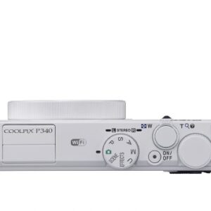 Nikon Coolpix P340 12.2 Mp Wi-fi Cmos Digital Camera with 5x Zoom Nikkor Lens and Full Hd 1080p Video (White)