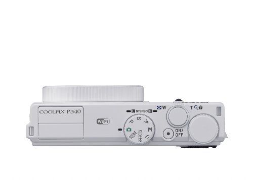 Nikon Coolpix P340 12.2 Mp Wi-fi Cmos Digital Camera with 5x Zoom Nikkor Lens and Full Hd 1080p Video (White)