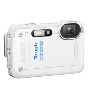 Olympus Stylus TG-630 iHS Digital Camera with 5x Optical Zoom and 3-Inch LCD (White) (Old Model)