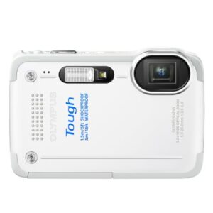 Olympus Stylus TG-630 iHS Digital Camera with 5x Optical Zoom and 3-Inch LCD (White) (Old Model)