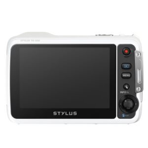 Olympus Stylus TG-630 iHS Digital Camera with 5x Optical Zoom and 3-Inch LCD (White) (Old Model)