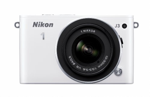 Nikon 1 J3 14.2 MP HD Digital Camera with 10-100mm VR 1 NIKKOR Lens (White) (OLD MODEL)