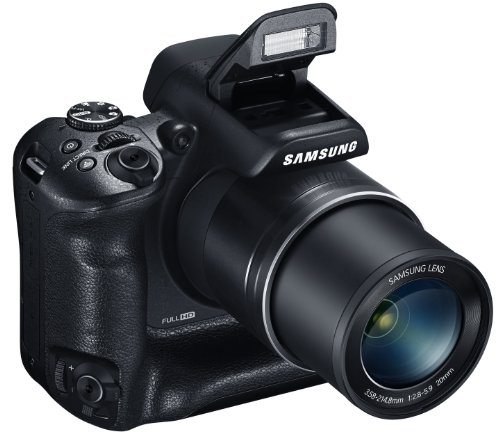 Samsung WB2200F 16.3MP CMOS Smart WiFi & NFC Digital Camera with 60x Optical Zoom, 3.0" LCD and 1080p HD Video (Black)