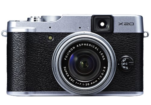 FUJIFILM Digital Camera X20S (Silver)12MP 2/3-inch EXR-CMOSII F2.0-2.8 Wide angle25mm 4x Optical Zoom F FX-X20S - International Version (No Warranty)