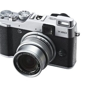 FUJIFILM Digital Camera X20S (Silver)12MP 2/3-inch EXR-CMOSII F2.0-2.8 Wide angle25mm 4x Optical Zoom F FX-X20S - International Version (No Warranty)