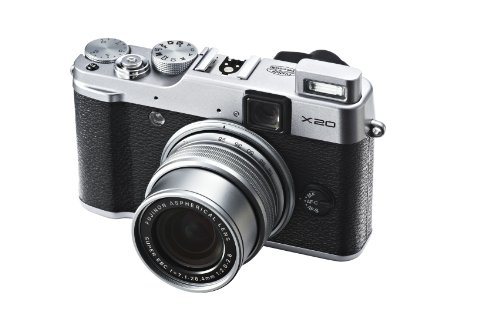 FUJIFILM Digital Camera X20S (Silver)12MP 2/3-inch EXR-CMOSII F2.0-2.8 Wide angle25mm 4x Optical Zoom F FX-X20S - International Version (No Warranty)