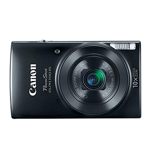 Canon Cameras US 1084C001 Canon PowerShot ELPH 190 Digital Camera w/ 10x Optical Zoom and Image Stabilization - Wi-Fi & NFC Enabled (Black)