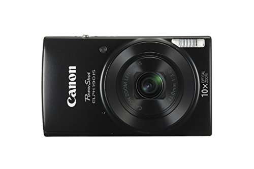 Canon Cameras US 1084C001 Canon PowerShot ELPH 190 Digital Camera w/ 10x Optical Zoom and Image Stabilization - Wi-Fi & NFC Enabled (Black)