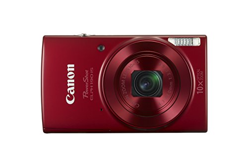 Canon PowerShot ELPH 190 Digital Camera w/ 10x Optical Zoom and Image Stabilization - Wi-Fi & NFC Enabled (Red)