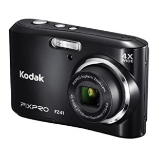 Kodak PIXPRO Friendly Zoom FZ41 16 MP Digital Camera with 4X Optical Zoom and 2.7" LCD Screen (Black)