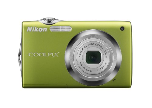 Nikon Coolpix S3000 12.0MP Digital Camera with 4x Optical Vibration Reduction (VR) Zoom and 2.7-Inch LCD (Green)