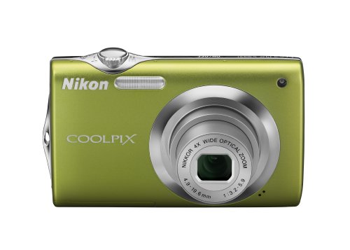 Nikon Coolpix S3000 12.0MP Digital Camera with 4x Optical Vibration Reduction (VR) Zoom and 2.7-Inch LCD (Green)