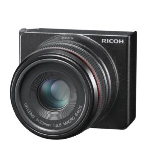 ricoh a12 50mm f/2.5 macro gr lens with aps-c 12.3 mp cmos sensor