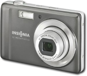 Insignia NS-DSC1112SL 12.0 MP Digital Camera 4 X Opt Zoom - Dark Gray