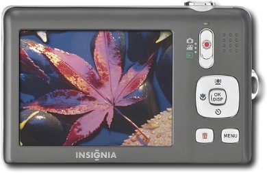 Insignia NS-DSC1112SL 12.0 MP Digital Camera 4 X Opt Zoom - Dark Gray