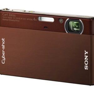 Sony Cybershot DSC-T77 10MP Digital Camera with 4x Optical Zoom with Super Steady Shot Image Stabilization (Brown)