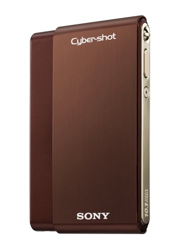 Sony Cybershot DSC-T77 10MP Digital Camera with 4x Optical Zoom with Super Steady Shot Image Stabilization (Brown)