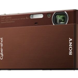 Sony Cybershot DSC-T77 10MP Digital Camera with 4x Optical Zoom with Super Steady Shot Image Stabilization (Brown)