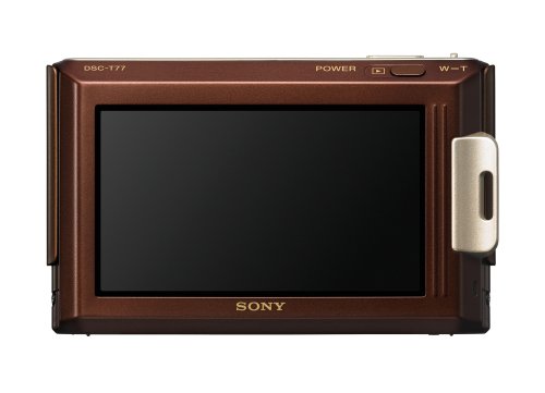 Sony Cybershot DSC-T77 10MP Digital Camera with 4x Optical Zoom with Super Steady Shot Image Stabilization (Brown)