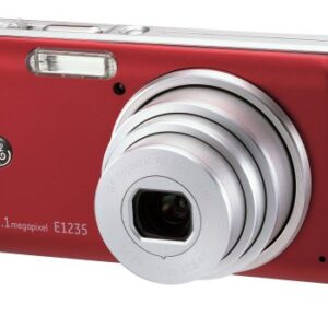 GE-E1235 12MP Digital Camera with 3X Optical Zoom (Red)