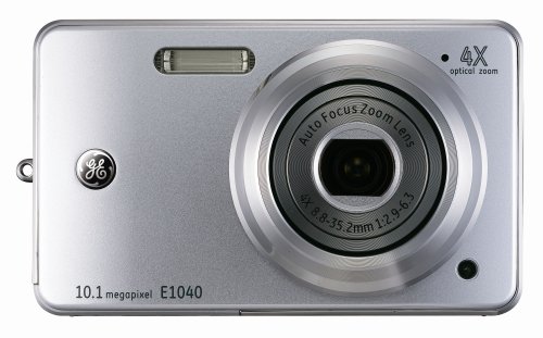 GE E1040 10MP Digital Camera with 4x Optical Zoom (Silver)