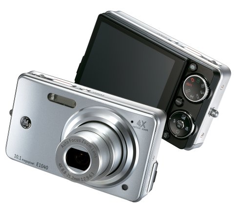 GE E1040 10MP Digital Camera with 4x Optical Zoom (Silver)