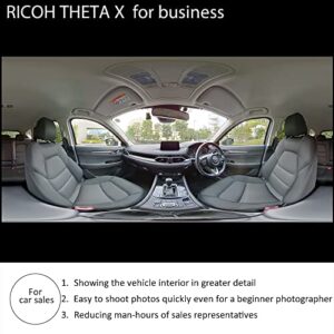 Ricoh Theta X 360 Degree Camera, High Resolution Image of approximate 60M, 5.7K 360, Touch Screen